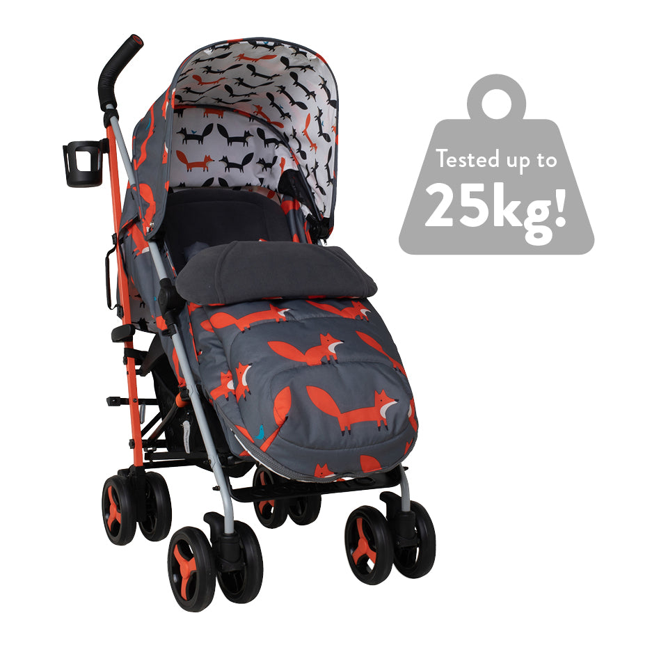 Supa 3 Stroller Charcoal Mister Fox – Cosatto Store